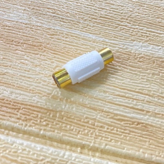 RCA CONNECTOR Extender Plug Jack 1Pin AV Audio Video Line Extension ...