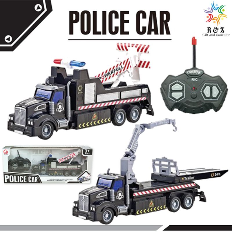 1:36 Remote Control Police Car Toy / RC Police Truck with LED Light ...