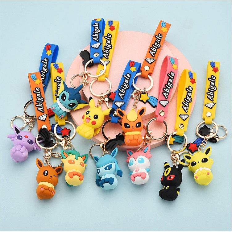 Authentic Pokémon Pikachu Squirtle Keychain Fdget Toys For Children ...