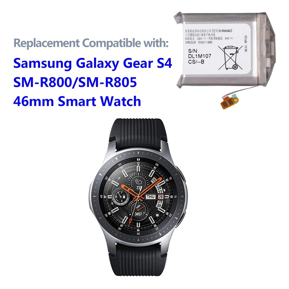 FOR SM Galaxy Watch Gear S4 ( 46mm ) 2019 ( SM-R800 / SM-R805 ) R800 / R805 EB-BR800ABU Battery ...