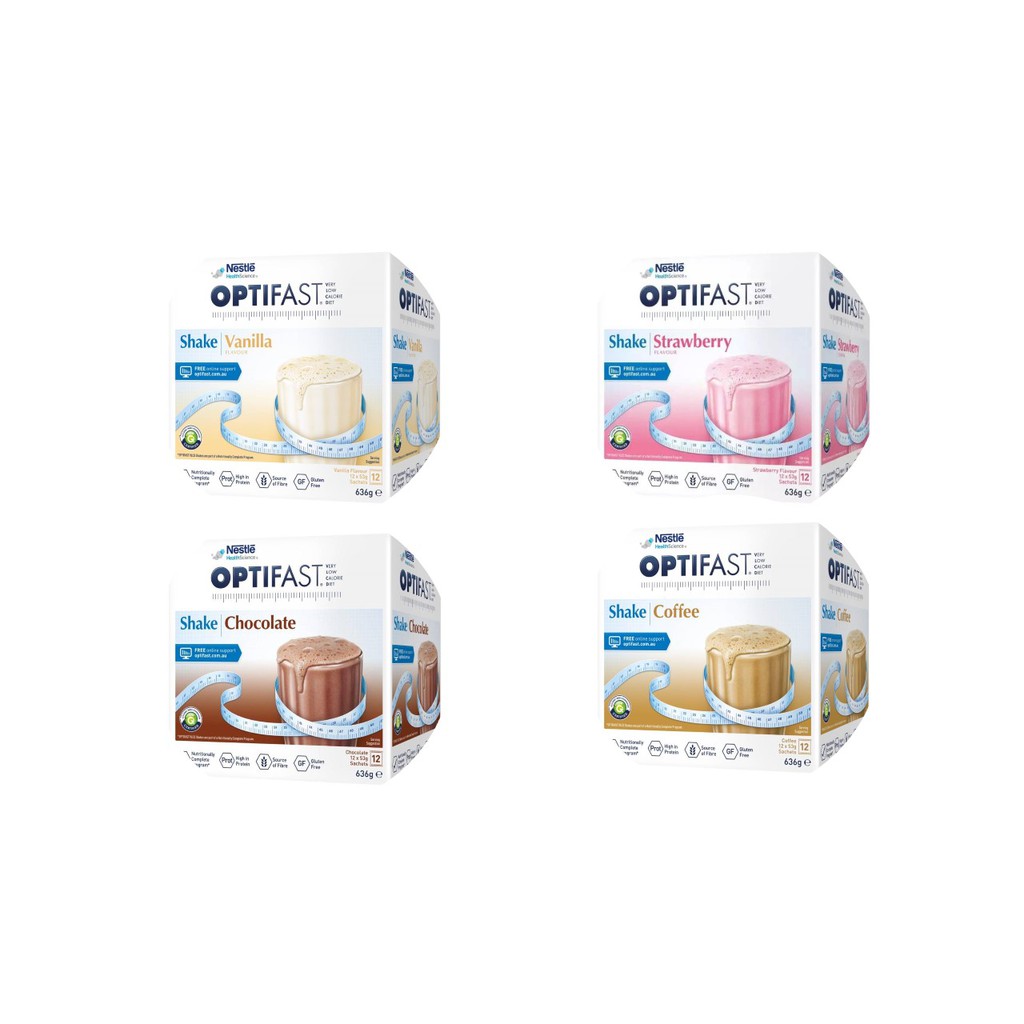 Nestle Optifast Milk Shake [Vanilla/ Chocolate/ Strawberry/ Coffee ...