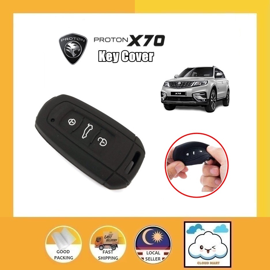 Proton X70 3 Button Silicone Car Key Remote Cover | Sarung Kunci Remote ...