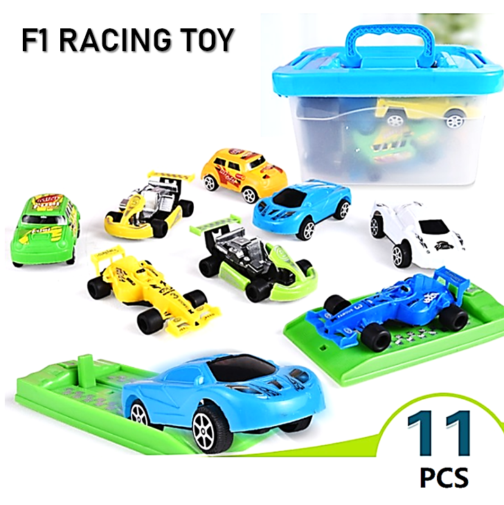 12 Pcs Speed Challenge F1 Formula VS Racing Cars Pull Back Launcher ...