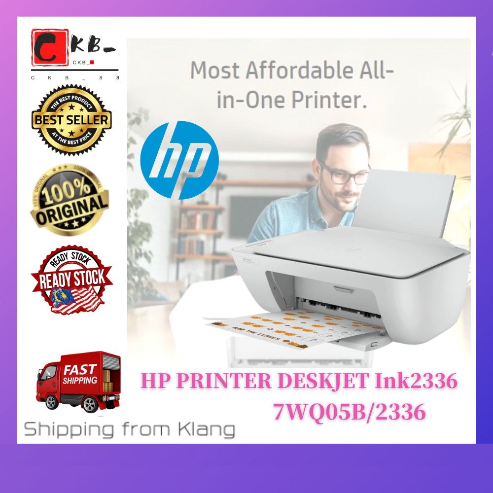🔥Ready Stock🔥100%HP Printer Deskjet Ink Advantage 2336 AIO Colour ...