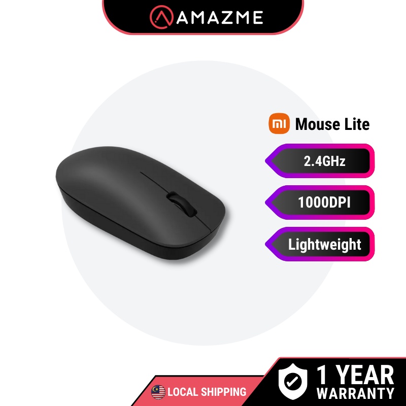 Xiaomi Mi Mouse Lite 2 | Wireless 2.4GHz Lite Edition - Black | Shopee ...