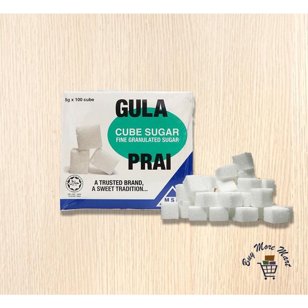 Gula Prai Cube Sugar 100 Sachet x 5g | Shopee Malaysia