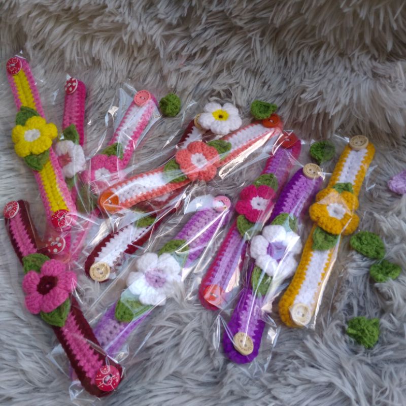 💥Handmade Crochet💥 Face Mask Extender Flower | Shopee Malaysia