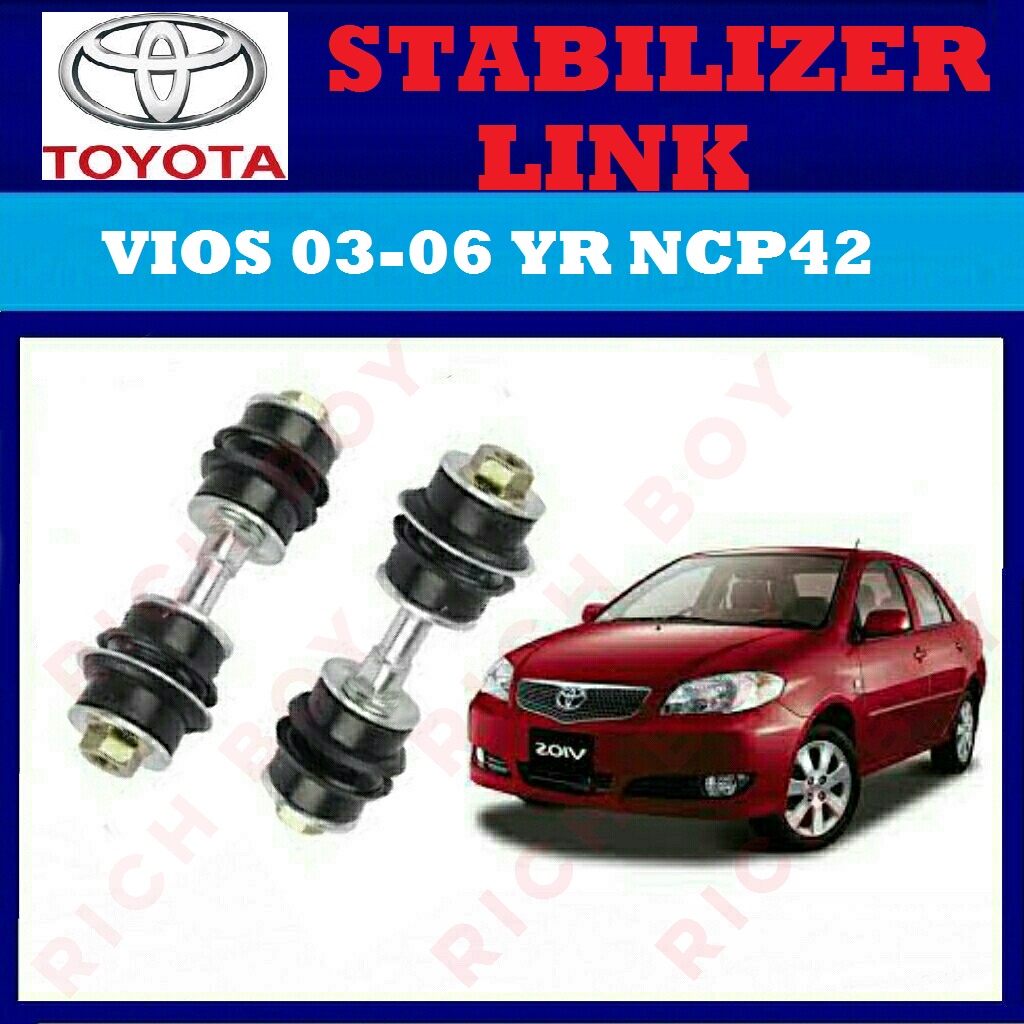 TOYOTA VIOS NCP42 NCP150 FRONT ABSORBER LINK STABILIZER LINK SUSPENSION ...