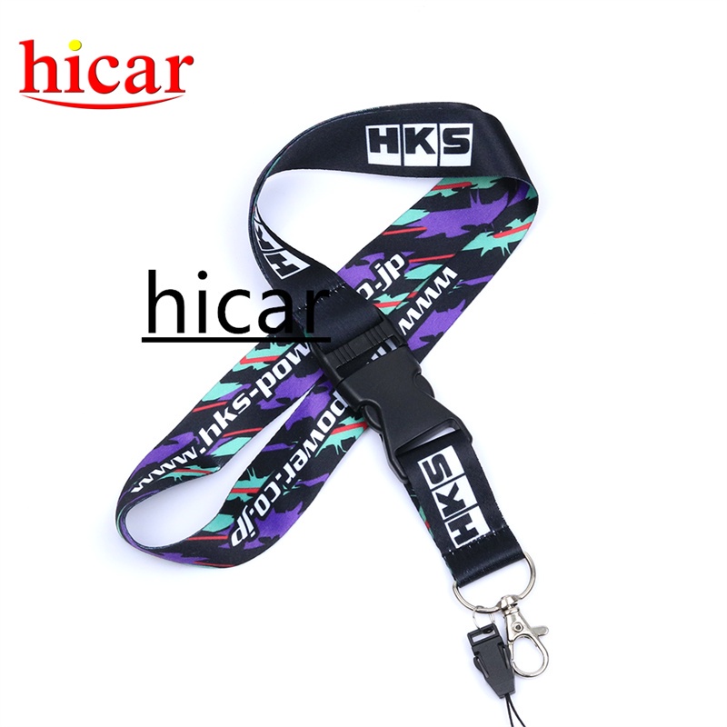 1 pcs HKS JDM Lanyard Keychain Neck Strap Quick Release Key Chian 2 ...