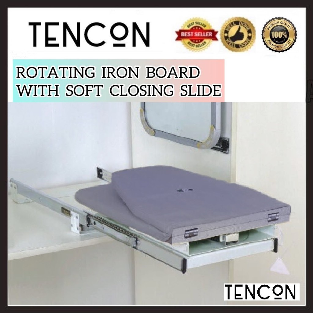 ROTATING IRON BOARD WITH SOFT CLOSING SLIDE | Shopee Malaysia