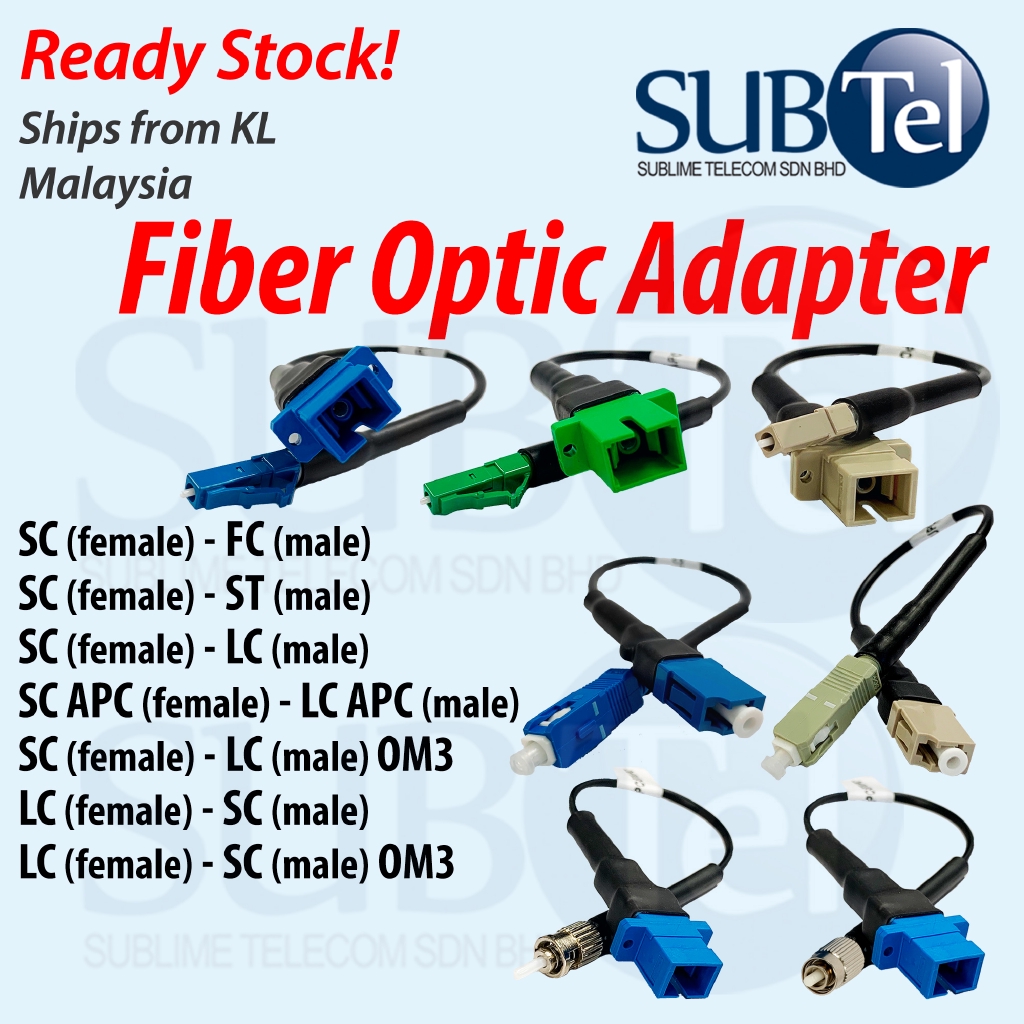 SC-FC SC-ST SC-LC Singlemode Multimode Fiber Optic Adapter Coupler ...
