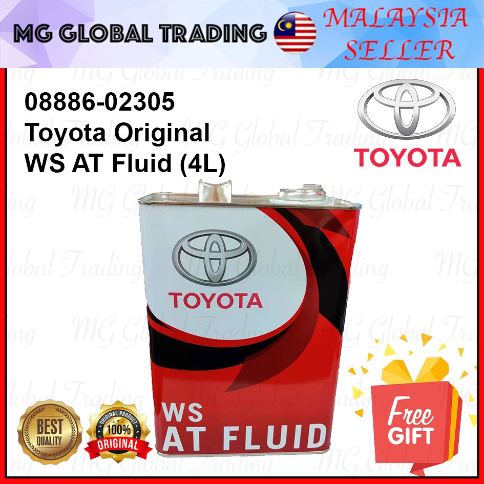 Toyota ATF WS ( 4L ) Original Auto Transmission Oil ( 08886-02305 ...