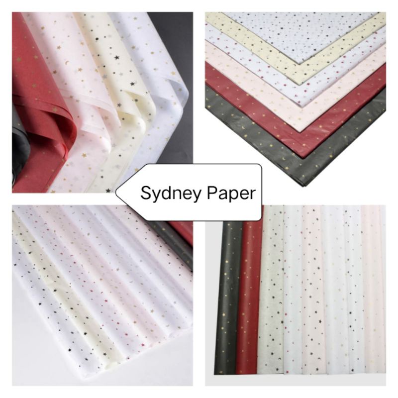 2 pcs Romance Stars (Sydney Paper) Flower Bouquet Wrapper Packaging ...