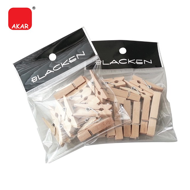 Klip Kayu Warna Asli 3.5cm (12 pcs/Pek) – 3.5cm Natural Plain Wooden ...
