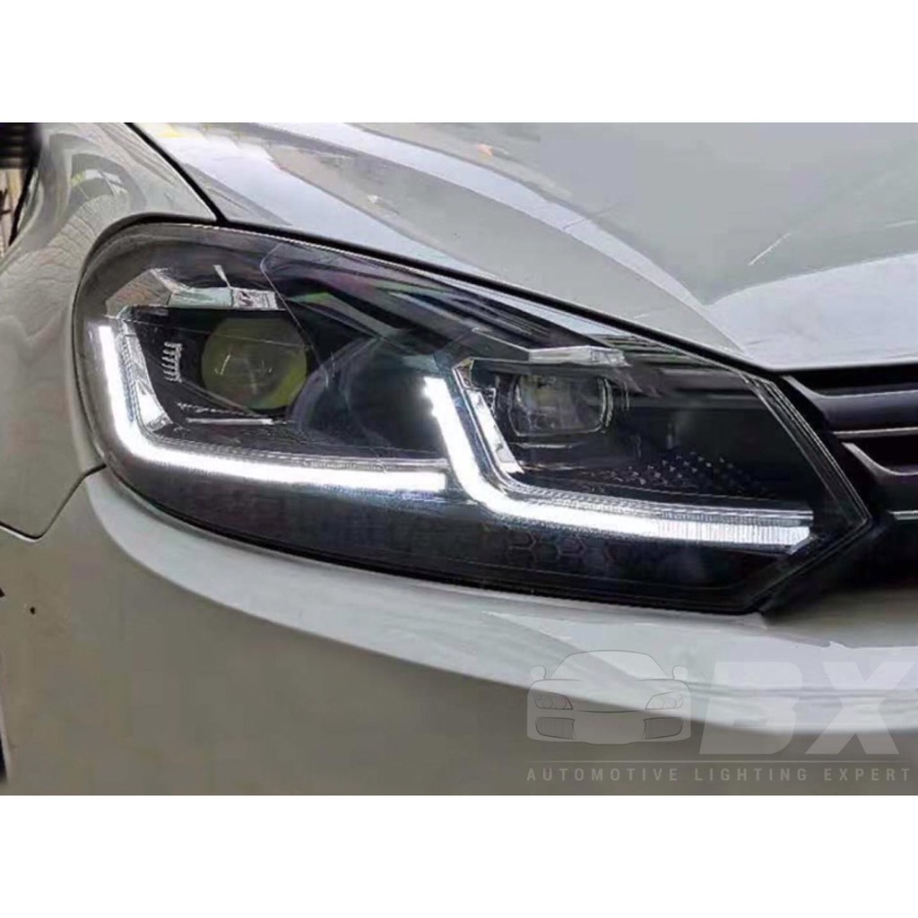Volkswagen Golf MK6 --LED Headlamp (Double L) | Shopee Malaysia