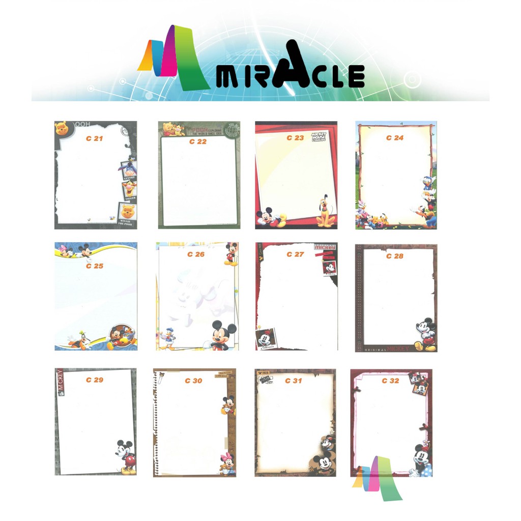 A4 Fancy Card Paper (C) / Kertas Folio Binding Cover 10s /pkt (Ready ...