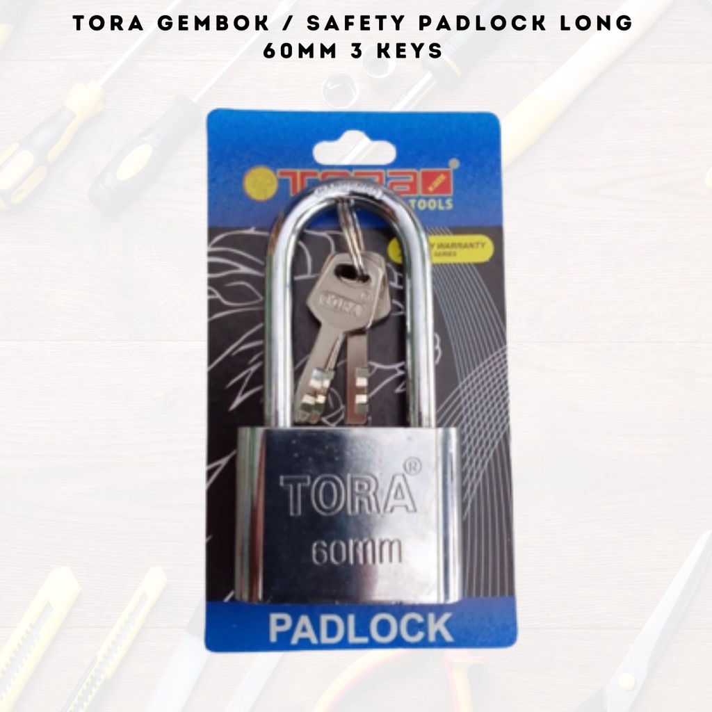 Guaranteed STRONG!! Padlock TORA 40MM 50MM 60 mm Long NECK SECURITY ...