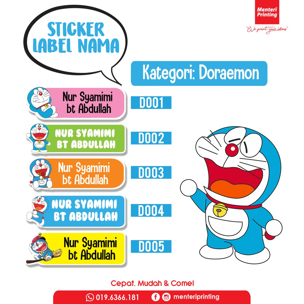 🔥[READY STOCK] STICKER NAMA SEKOLAH SN 100PCS🔥 | Shopee Malaysia