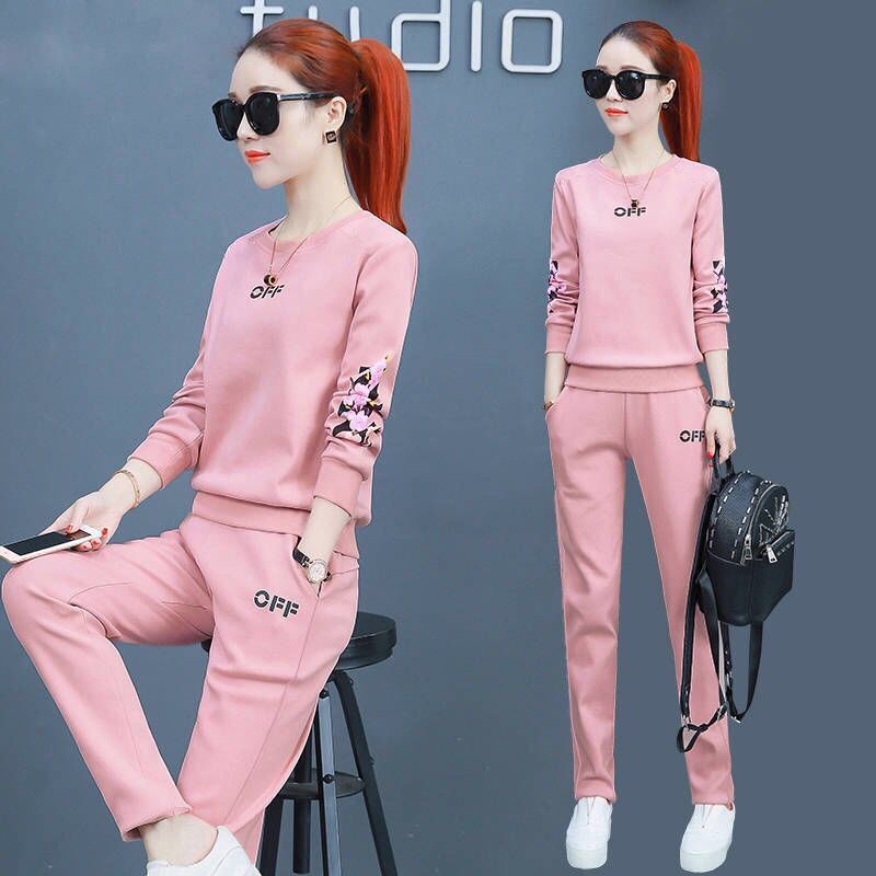 2 Pcs/Set Korean Fashion Casual Women's Long Sleeve Set Wear Lady ...