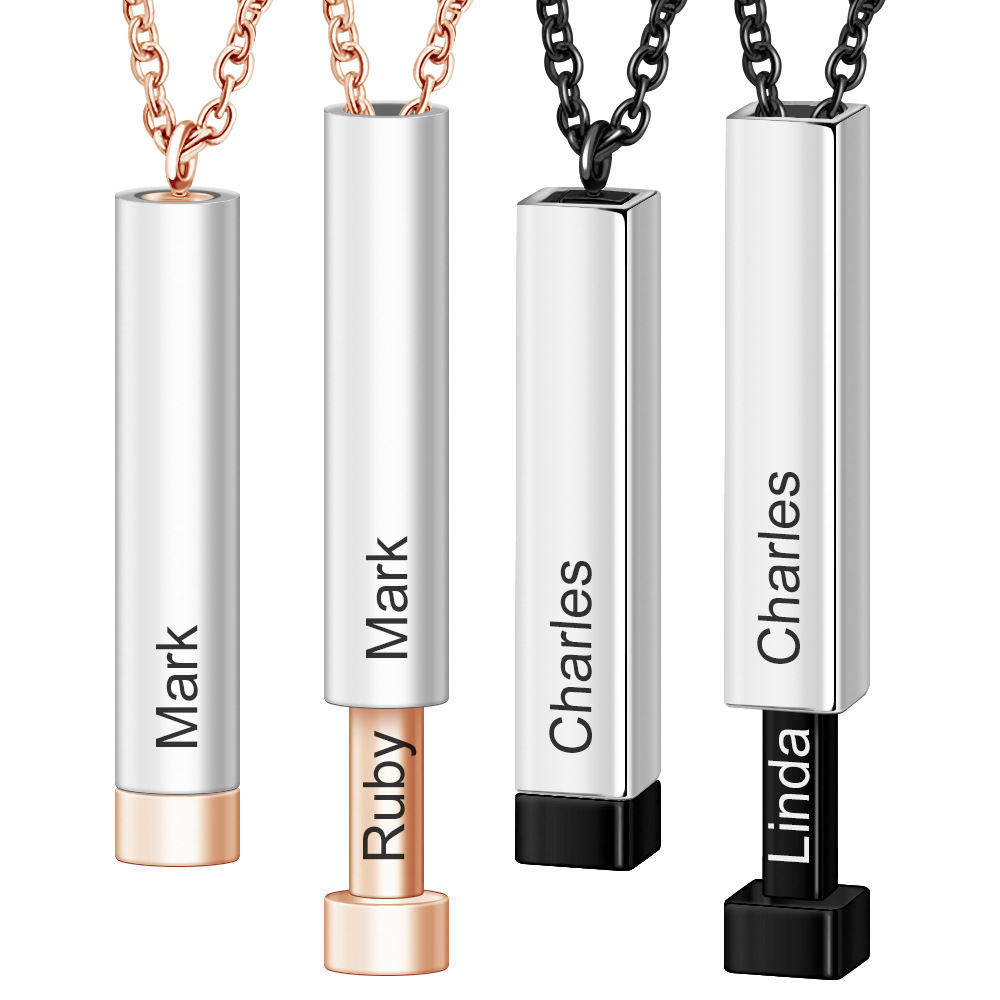 Custom Name Hidden Pendants For Women Personalized Mixed Color ...