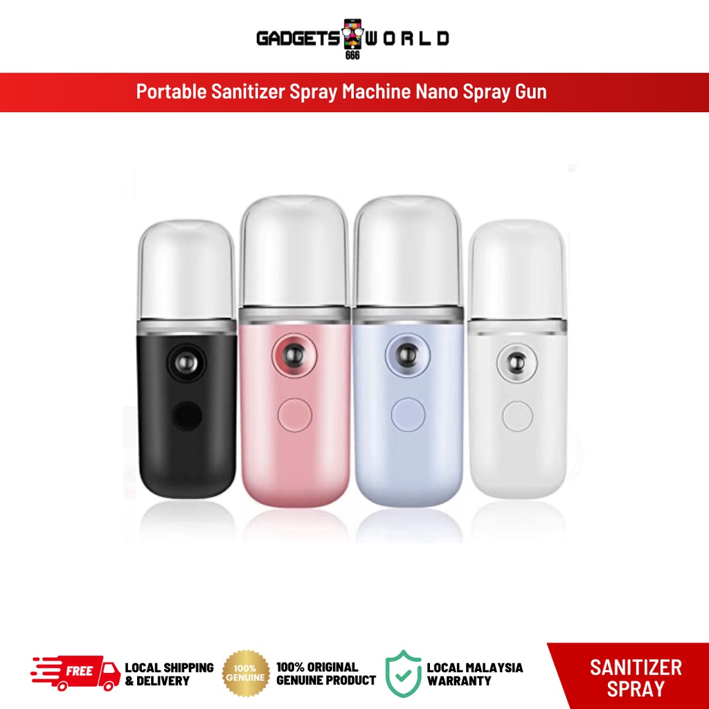 Portable Sanitizer Spray Machine Nano Spray Gun Antivirus Disinfectant ...