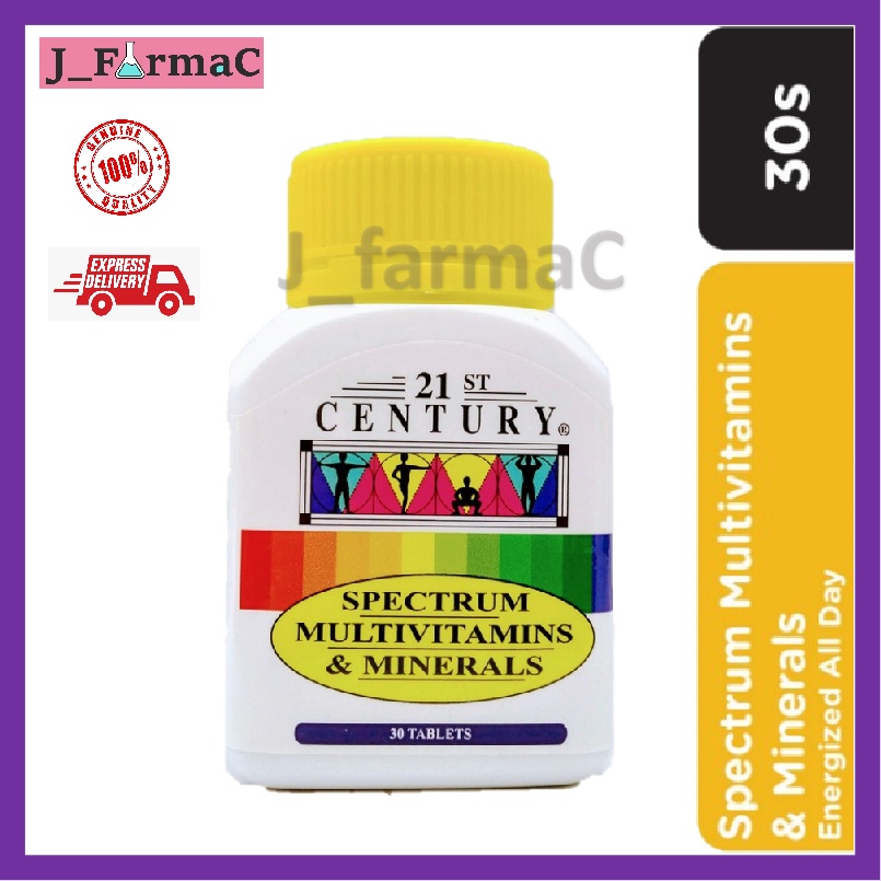 21st Century Spectrum Multivitamin & Minerals Tab 30's | Shopee Malaysia