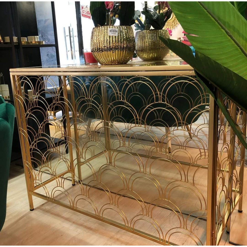 [READY STOCK] MERMAID SET MIRROR CONSOLE TABLE NORDIC STYLE VIRAL RAYA ...