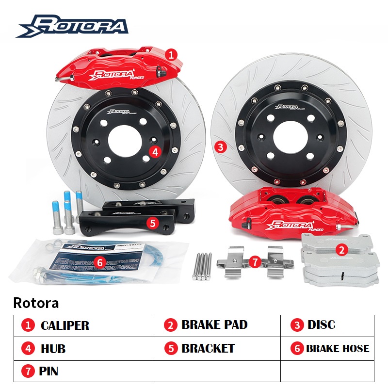 Perodua Axia Bezza - Rotora RF407 4pot 285mm big brake kit | Shopee ...