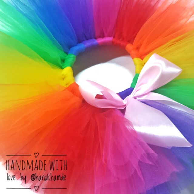 Colourful Rainbow Tutu Skirt for Kids | Shopee Malaysia