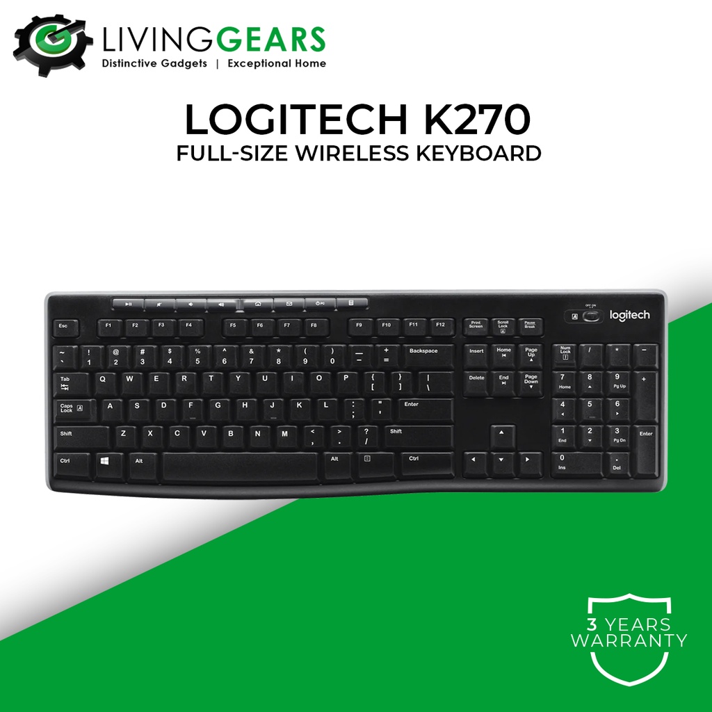 Logitech K120/K270/K375S USB Wired/Wireless/Bluetooth Keyboard | Shopee ...