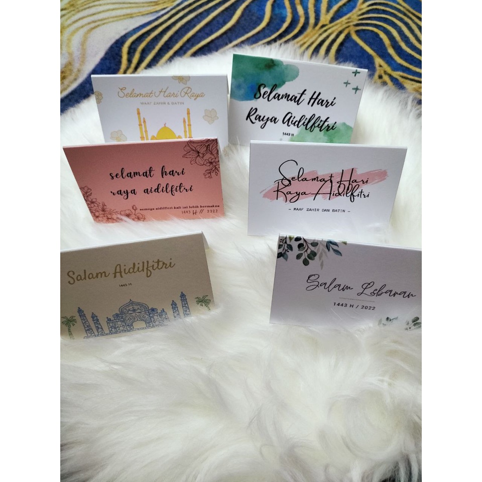 (mini kad raya)SELAMAT HARI RAYA AIDILFITRI kad ucapan wish card ...
