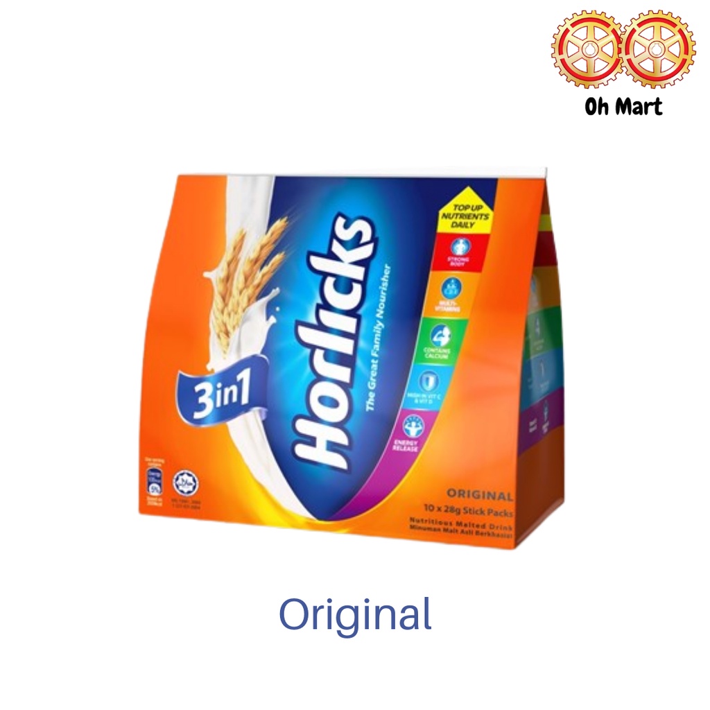 Horlicks 3 in 1 Nutritious Malted Drink | Shopee Malaysia