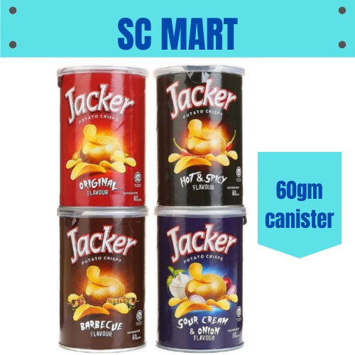 [SC] Jacker Potato Crisps (Canister) 60gm | Shopee Malaysia