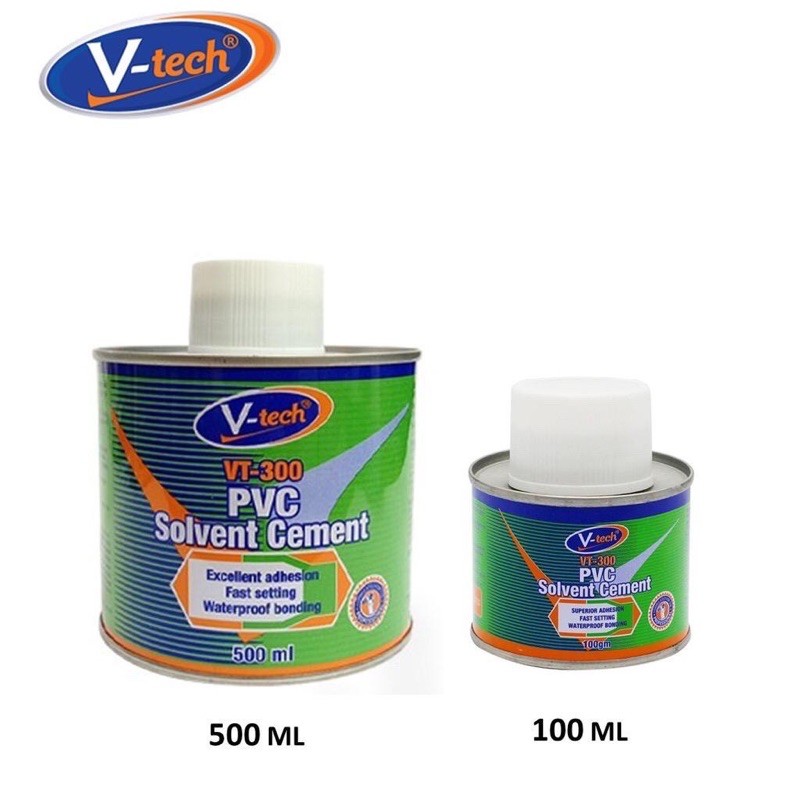 🏅NEW ARRIVAL🏅 V-Tech VT300 Solvent Cement Gum PVC Pipe Glue 100g 500g | Shopee Malaysia