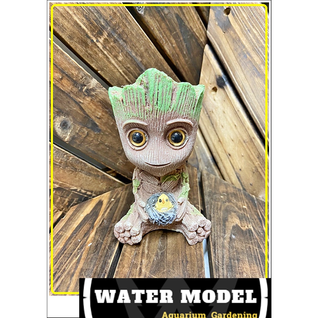 Water Model Aquarium Pneumatic Tree Personality Groot Mermaid Tank ...