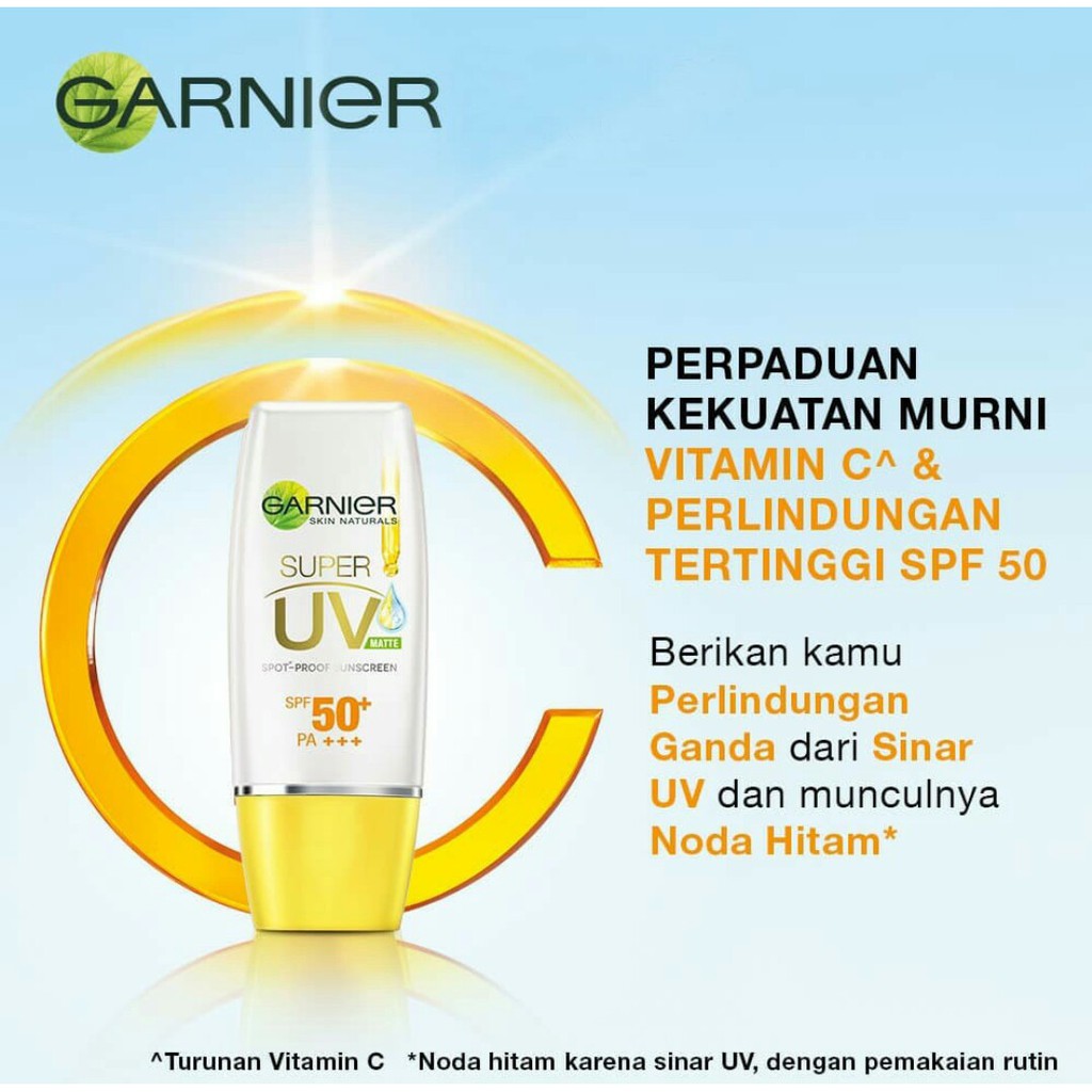Garnier Super UV Spot proof Sunscreen SPF 50+ PA+++ Skin Care - 30 ml ...