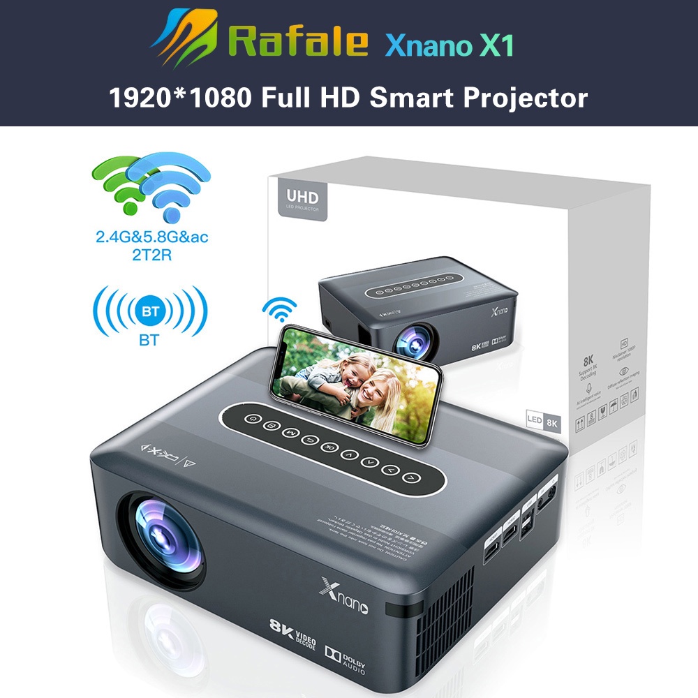 K1 4K X1 Pro 8K Projector 1080p Full HD 4K 1920x1080P LCD Smart 2G 16G ...