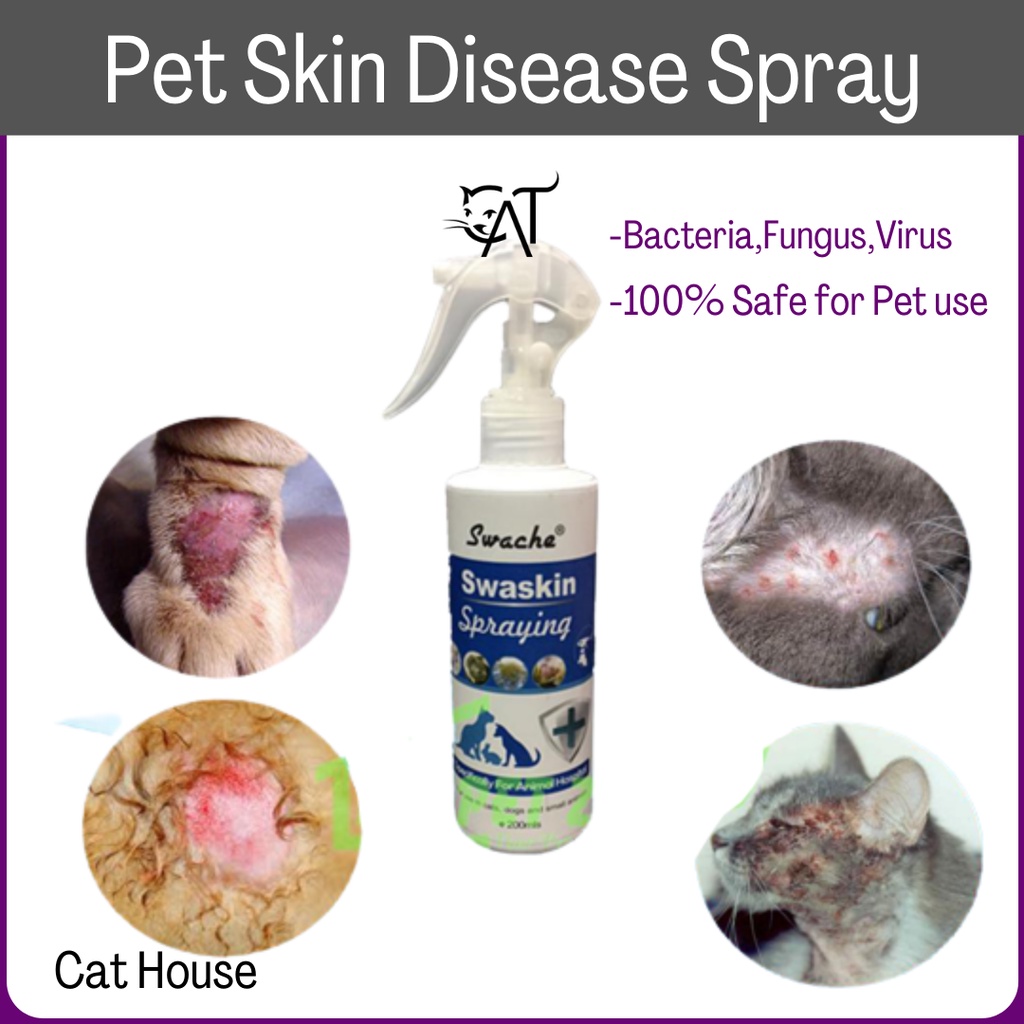 Swache pet skin disease spray 200ml ubat sakit kulit pet skin disease ...
