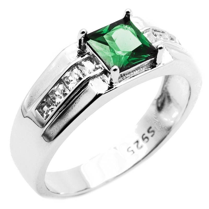 🔥CINCIN NIKAH PERAK / SILVER🔥925 GENUINE SILVER RING R59 (GREEN ...