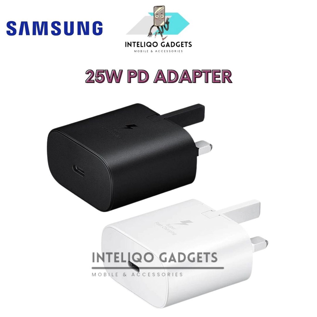 Samsung 25W PD Super Fast Charging 3 Pin UK Plug USB Type C Port Travel ...