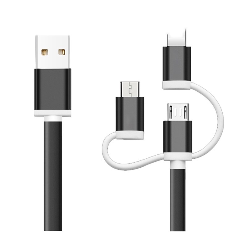 3-in-1 Data Cable USB Android Type-c Charging Cable With Multiple Quick ...