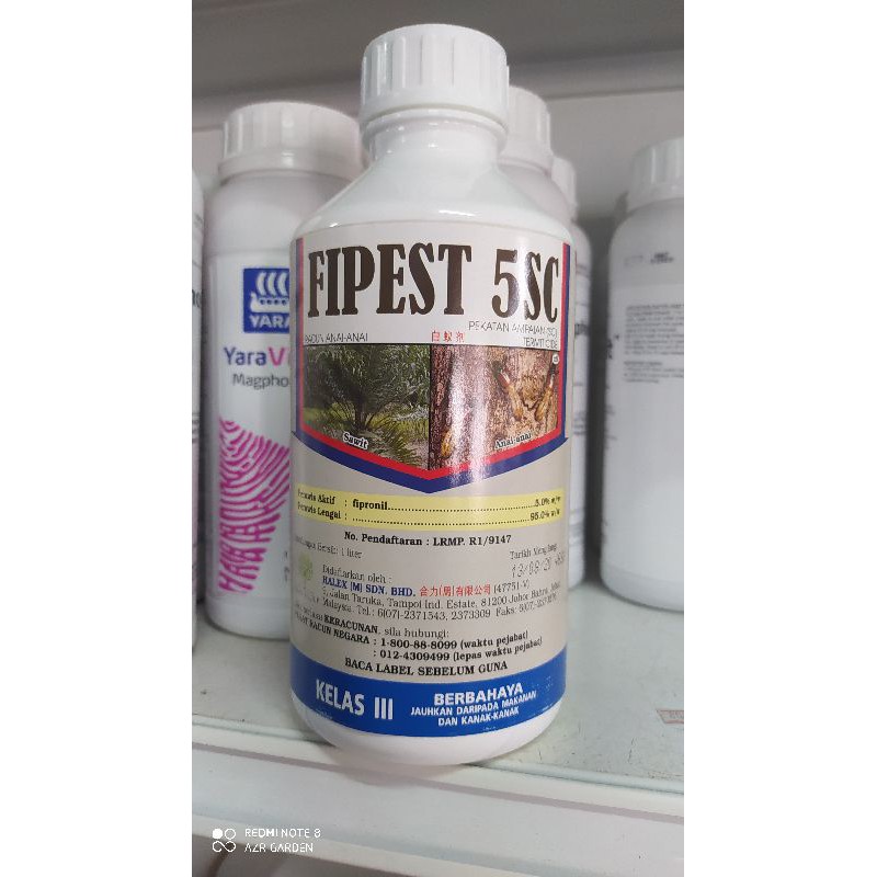 Fipronil Fipest 5% SC 1 L Racun Anai-Anai Semut Kerengga Kutu Thrip ...