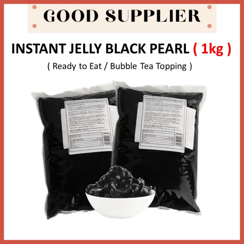 Instant JELLY Black Pearl 1kg BubbleTea Jelly Pearl Topping IceBlended ...