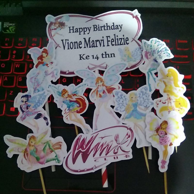 Winx club cake decoration cake topper | Shopee Malaysia