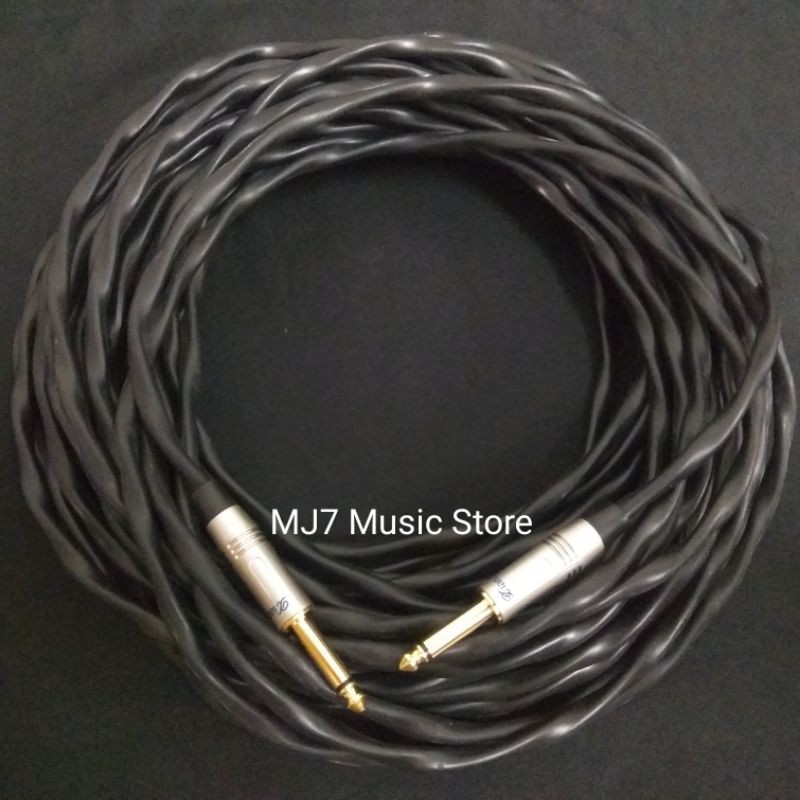 Pure copper speaker cable with quarter inch jack (1/4”) mono 6.35mm ...