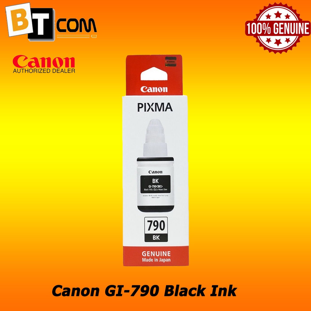 Canon GI-790 Original Ink Bottle GI-790BK, GI-790C, GI-790M, GI-790Y ...