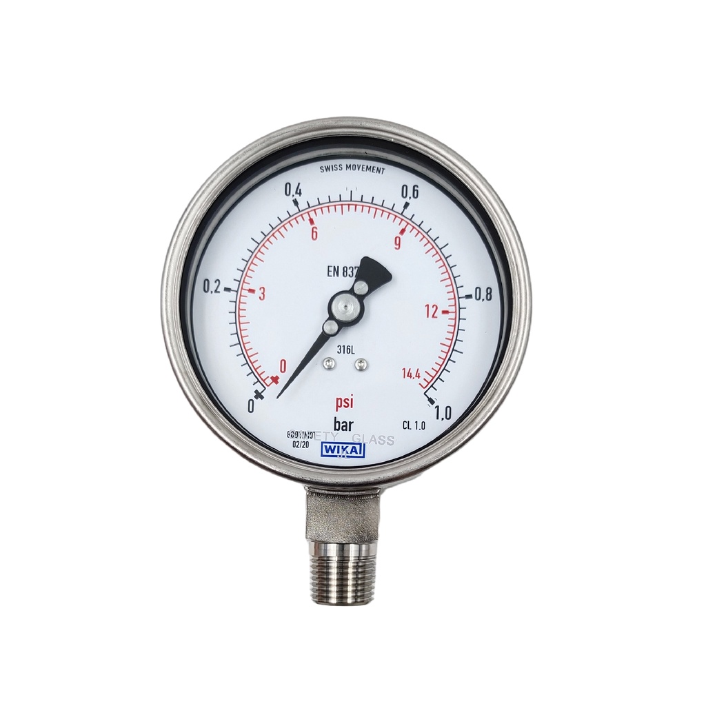 [100% Original] WIKA Fully Stainless Steel Pressure Gauges: 232.50.100 ...