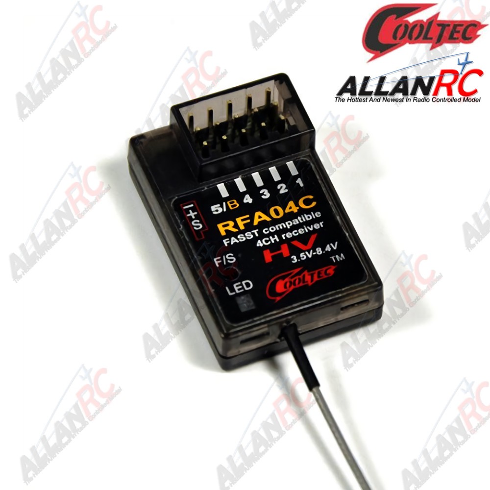 CoolTech RFA04C 4CH Compatible Receiver for FASST Futaba T8FG T10CG ...