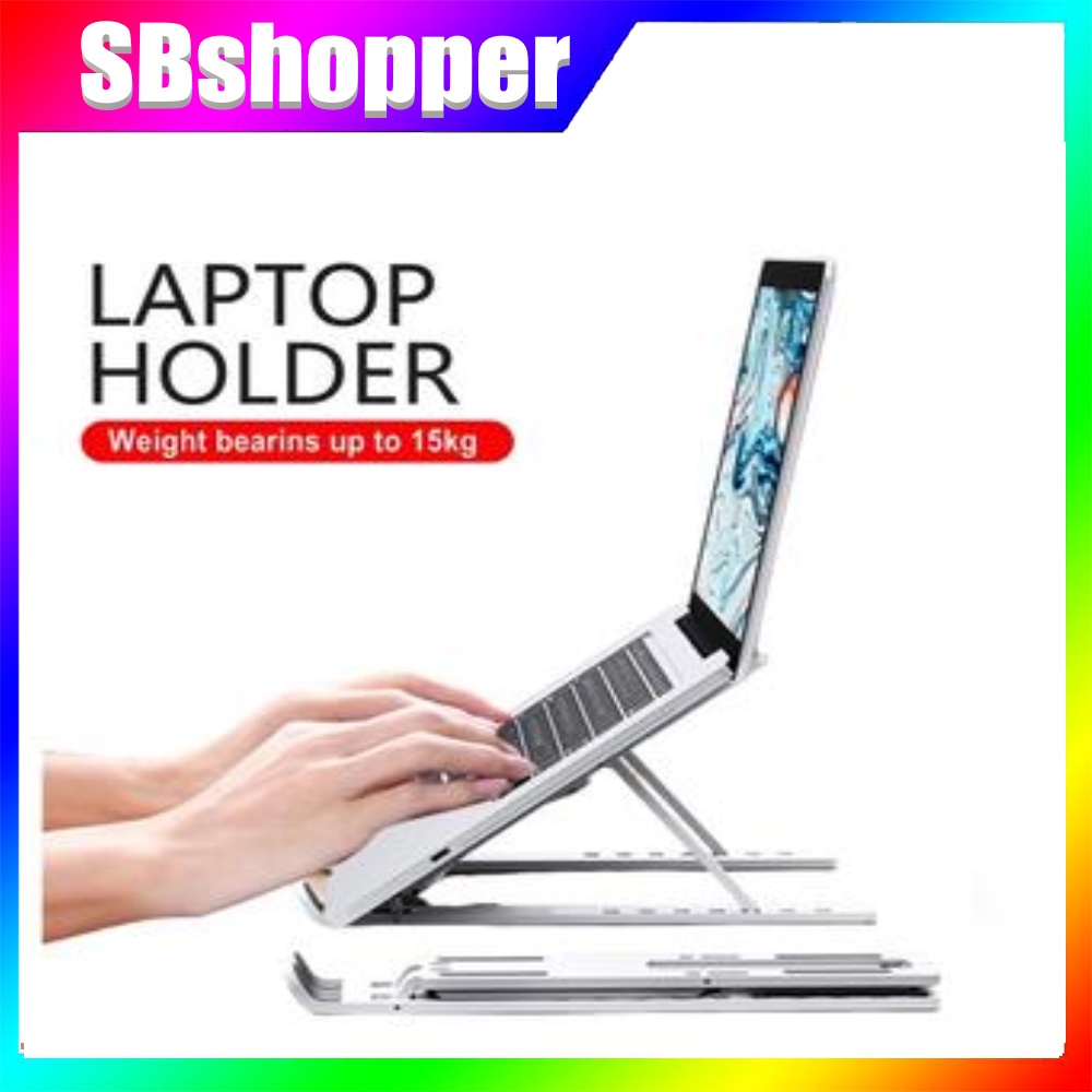 Portable Adjustable Height Foldable ABS Plastic Laptop Holder Support ...
