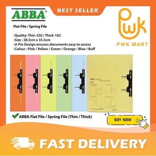 ABBA Manila Spring Flat File/Manila Fail Kertas/File Filing/350(UP ...